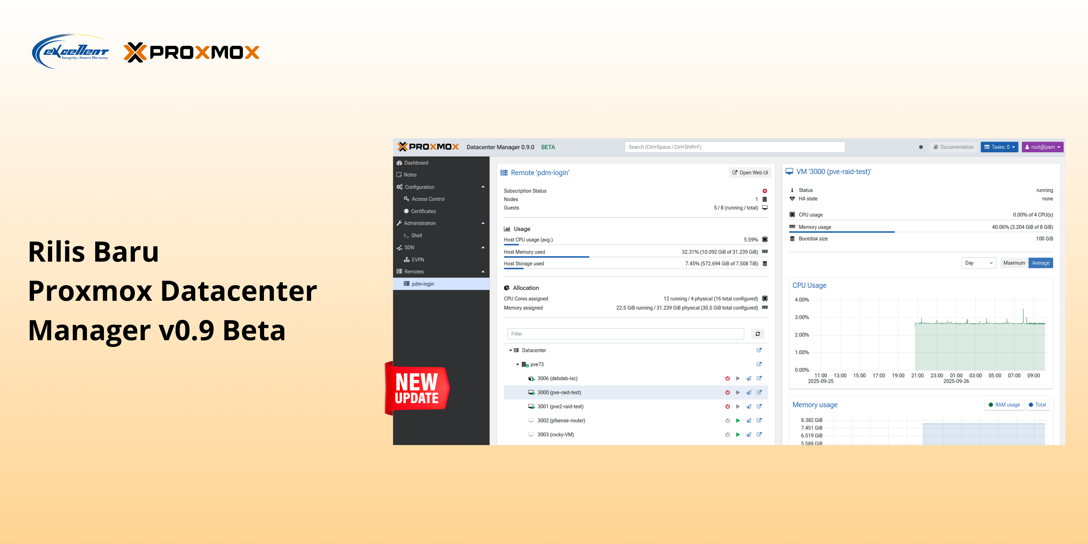 Rilis Proxmox Datacenter Manager v0.9 Beta – PT. Excellent Infotama Kreasindo